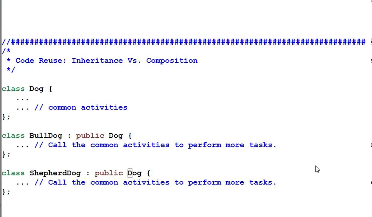 Advanced C++: Code Reuse - Inheritance vs Composition