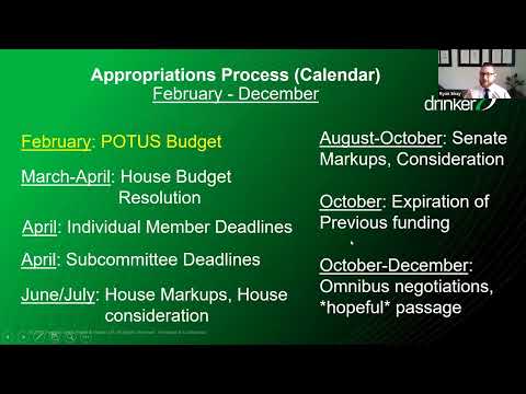 Federal Appropriations Process: Ryan Shay, March RDLA Webinar