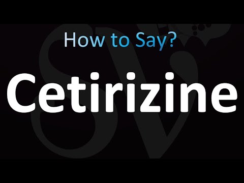 How to Pronounce Cetirizine (correctly!)