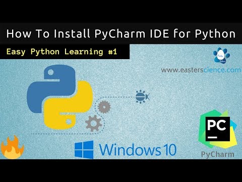 How to install PyCharm IDE in Windows10 for easy python programming #1