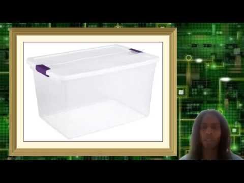 Sterilite 66 Quart ClearView Latch Box Pack of 6