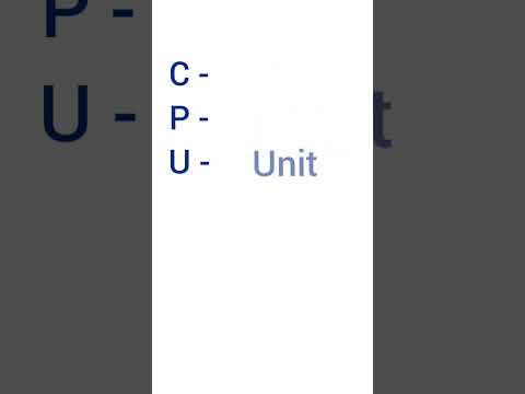 CPU ka full form kya hai|full form of cpu|cpu full form|cpu ki full form.