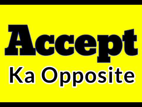 Accept opposite word in english | Accept ka word in english | Accept ka opposite word kya hai