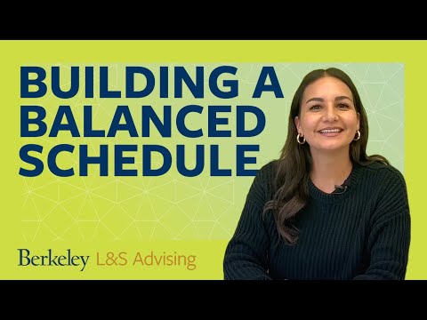 How to Build a Balanced Course Schedule