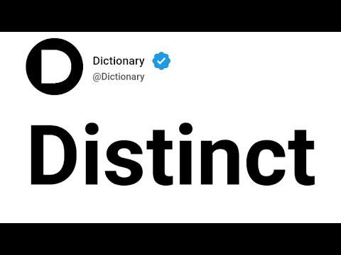 Distinct Meaning In English