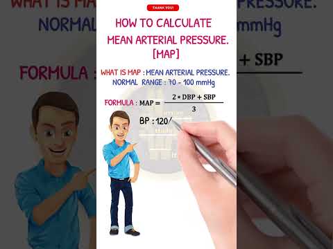 HOW TO CALCULATE MEAN ARTERIAL PRESSURE | MAP | STUDY WITH ME