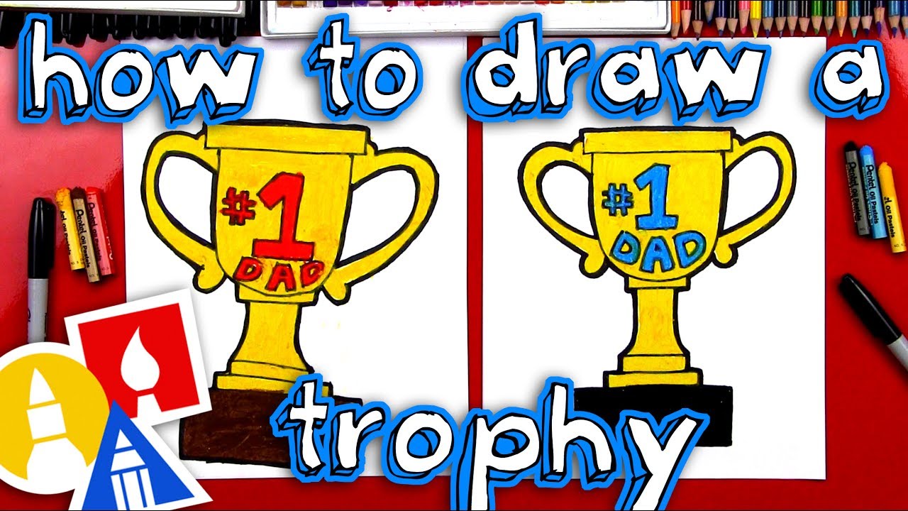 How To Draw A Trophy For Father's Day