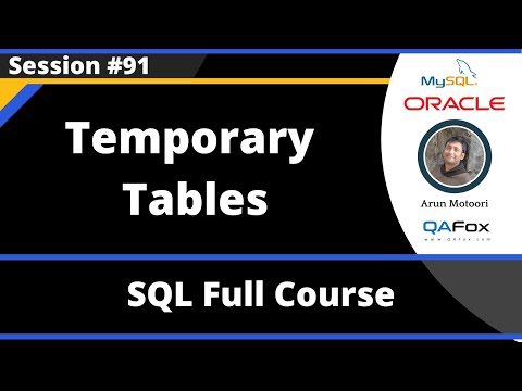 Temporary Tables Video Lecture - Software Development