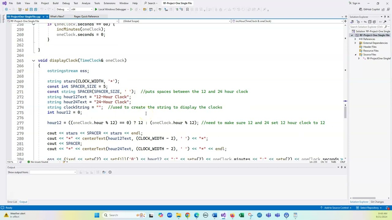 CS210 Project One Single File