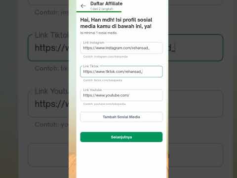 CARA MEMBUAT AKUN AFFILIATE TOKOPEDIA