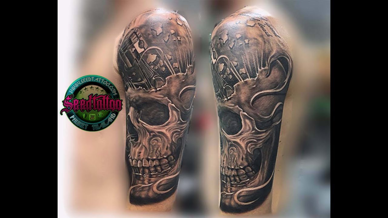 Best tattoo studio in Patong Skull piston done in one session  thanks mate for inked 🙏🏻