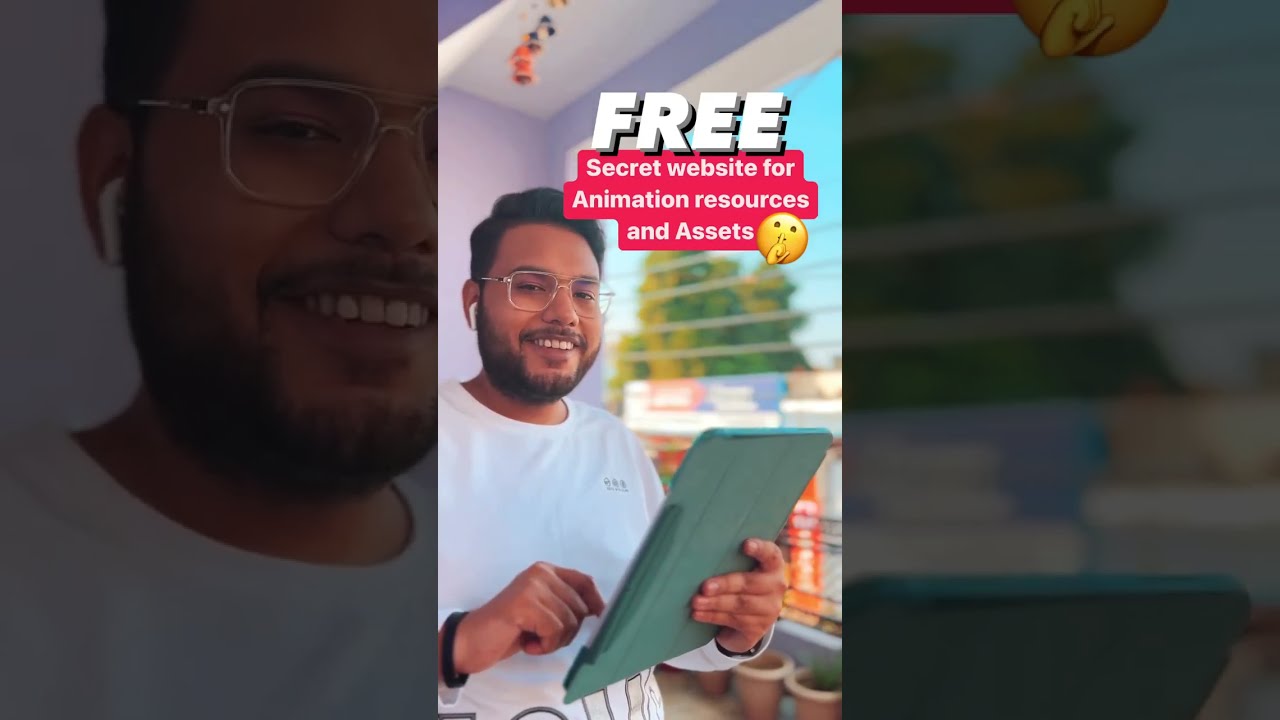 Secret website for FREE Animation Assets #shorts