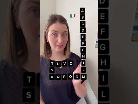 Learn the Italian alphabet #shorts