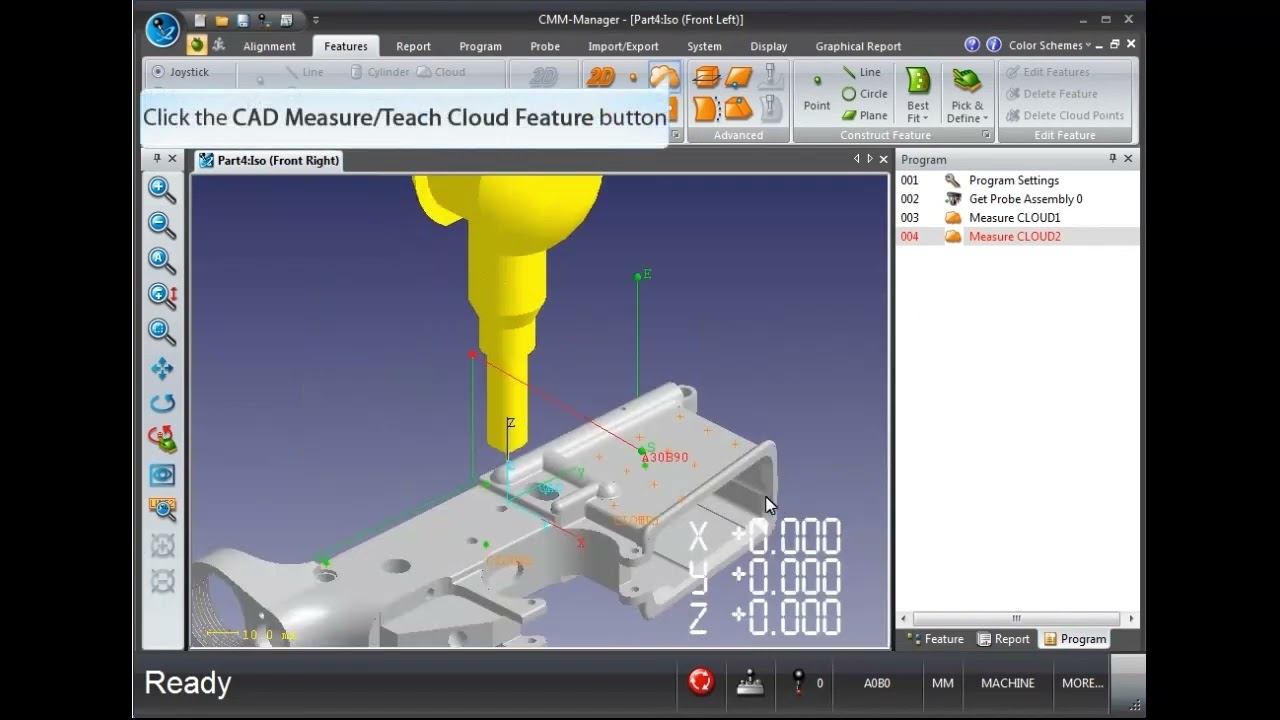 CMM Manager -Datum Cloud to CAD
