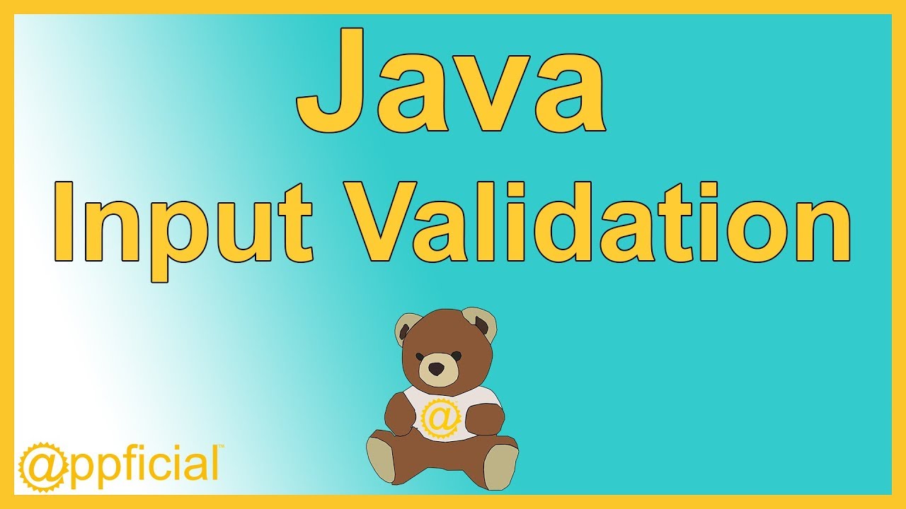 Java Input Validation with a While Loop APPFICIAL