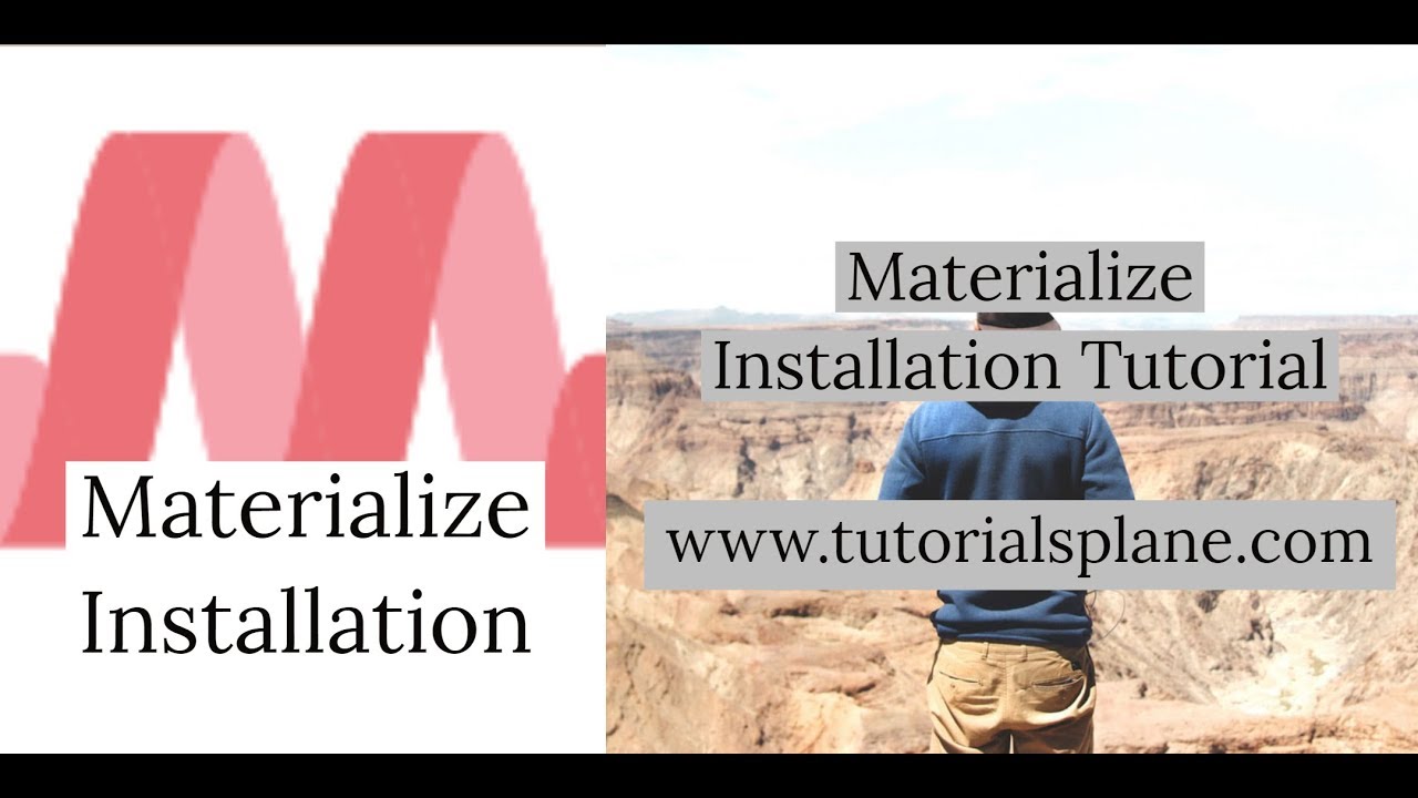 Materialize CSS Installation & First Program