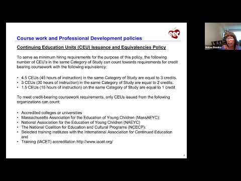 TA Session on Teacher Qualifications - Focus on Directors - 12.21.21