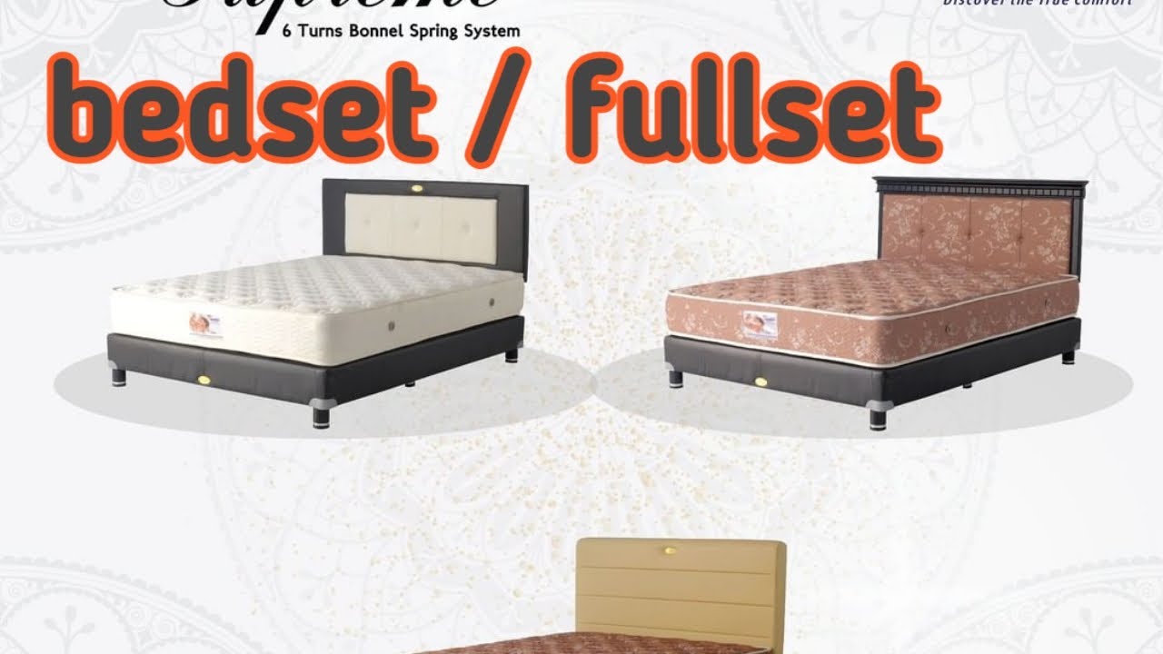 mengenal macam macam jenis kasur tidur | matras, bedset, full set, boxy dll.