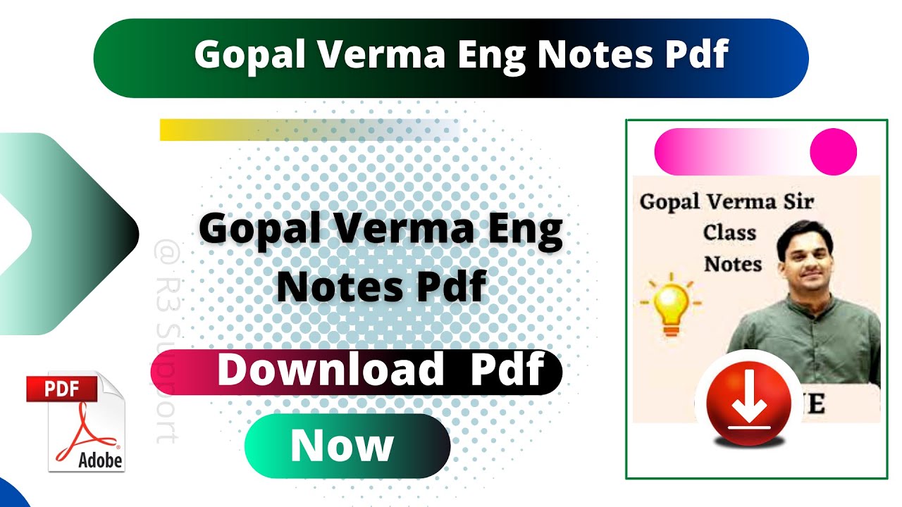 Gopal Verma English Notes Pdf | Gopal Verma English Notes Pdf Download | Gopal Verma English Notes