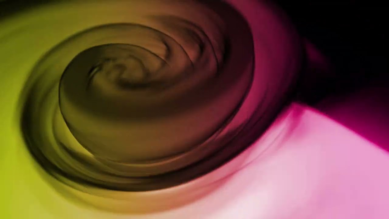 Abstract Swirl Pink and Yellow VJ Loop Animation 4K Long Screensaver | Wallpaper || Background Video
