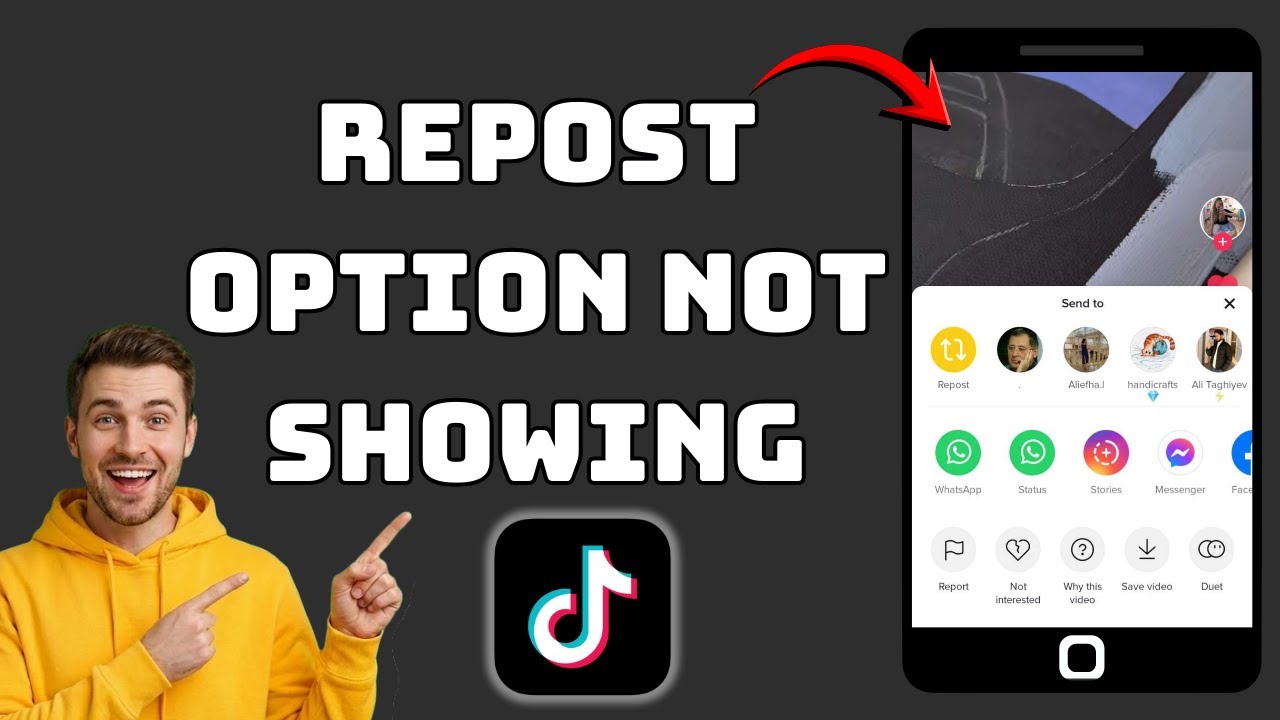Repost Option Not Showing on TikTok? | Easy Fix!