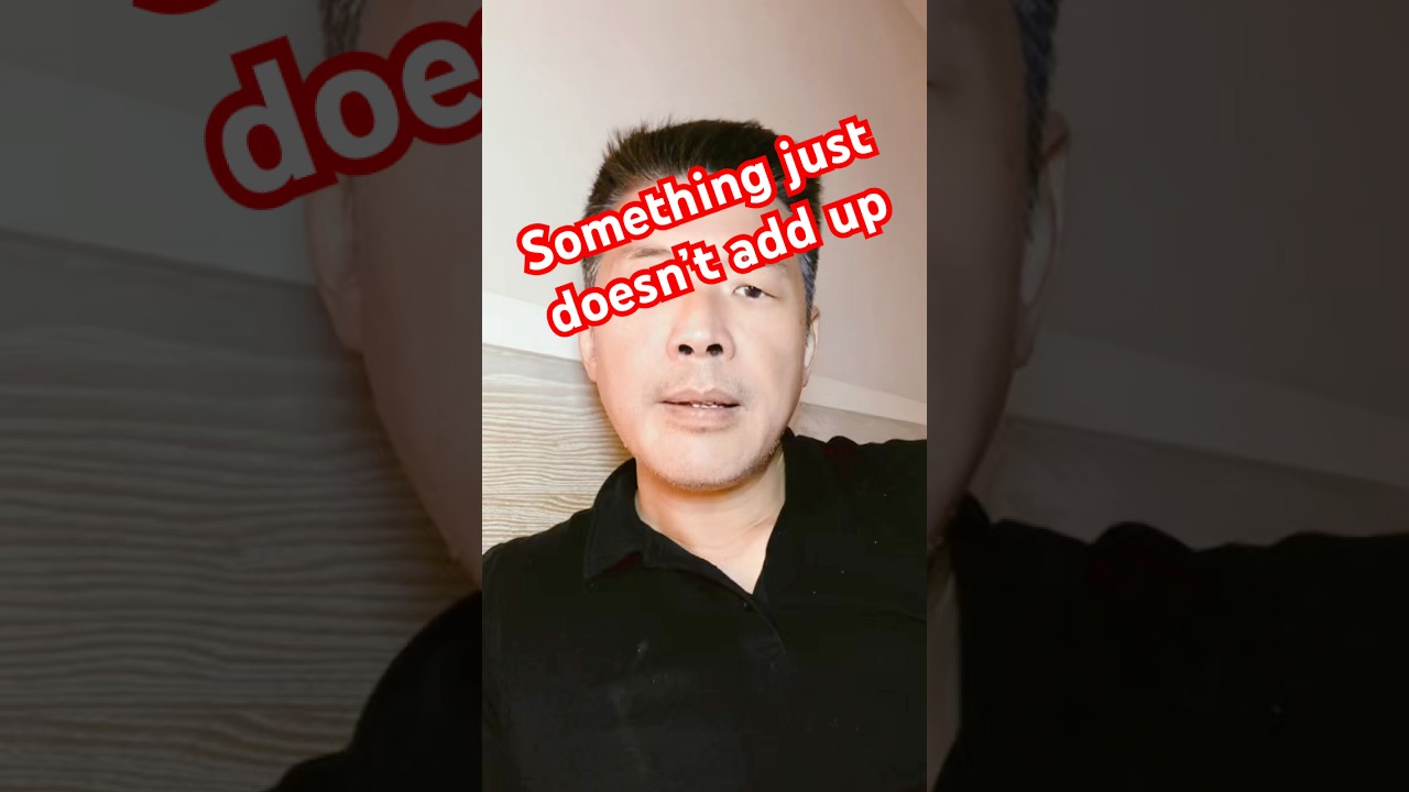 Something doesn’t add up.🧐While they talk about a 