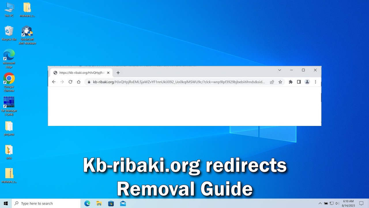 Kb-ribaki.org Browser Redirect Virus Removal Guide
