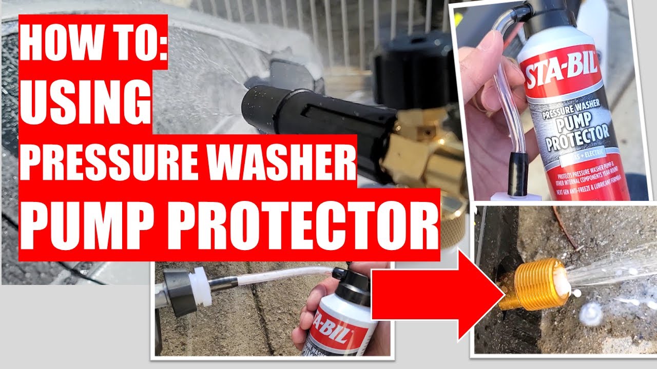 HOW TO:  Using Pressure Washer PUMP PROTECTOR - Super Easy!