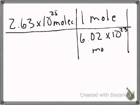 Molecules to Moles