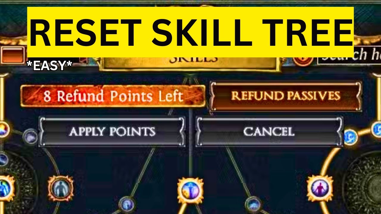 How To Reset Skill Tree in Path of Exile(EASY)