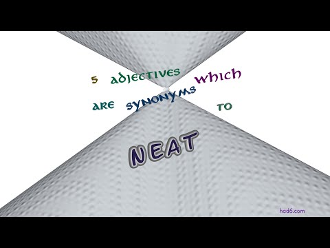 neat - 6 adjectives which are synonym to neat (sentence examples)