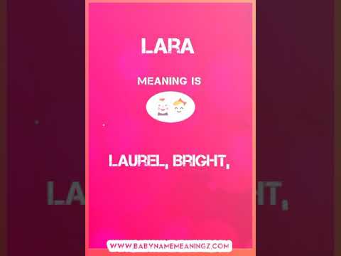 Lara name meaning