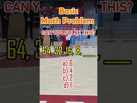 64, 32, 16, 8, ____ a) 6 b) 4 c) 2 d) 1 #MATH #MathTutor #mathskills #shorts #viralvideochallenge