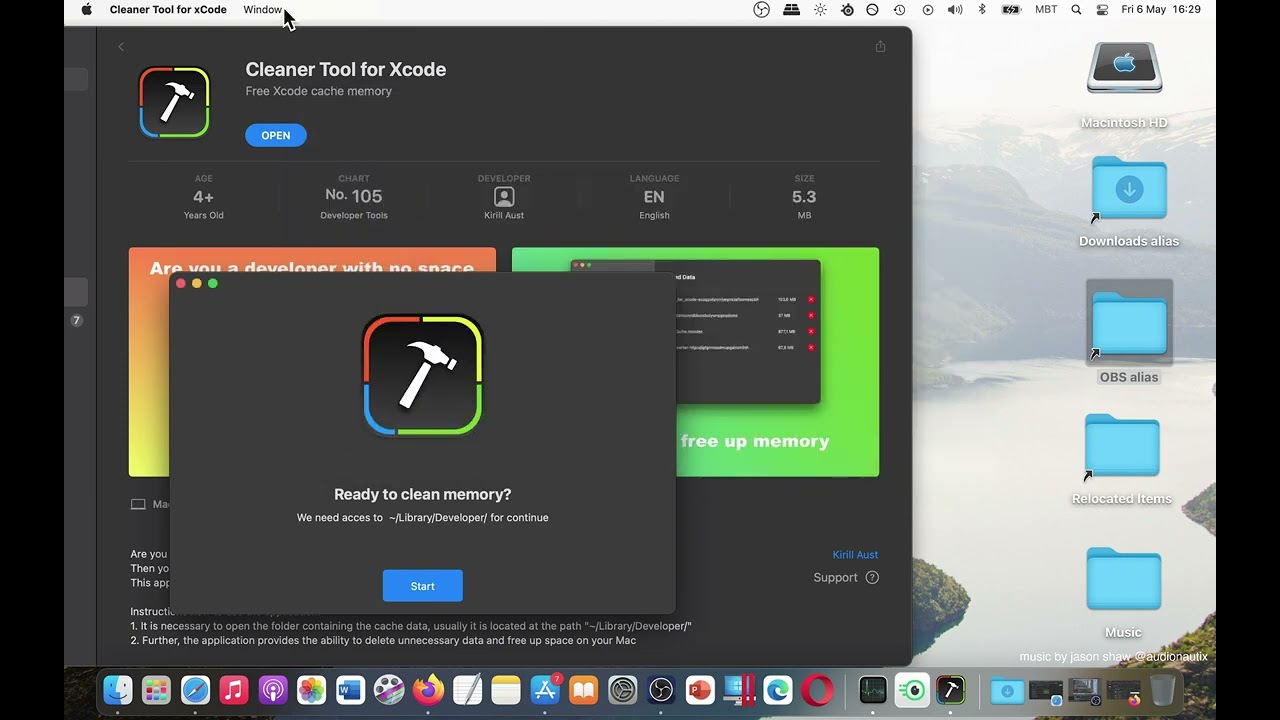 Cleaner Tool for Xcode Free Xcode Cache Memory Developer Tools App [MAC]