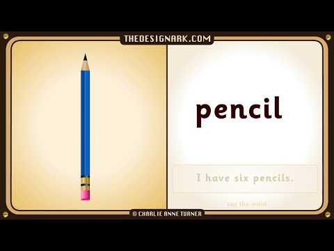 PENCIL: How to pronounce the English word pencil