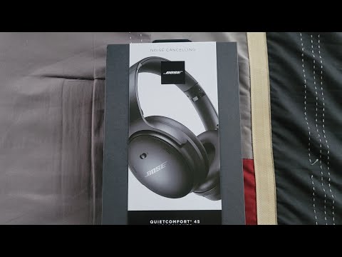 Bose quiet comfort 45 headphones unboxing and review