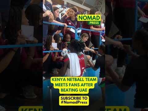 Kenya netball team meets fans after beating UAE #netballworldcup #netball #kenya
