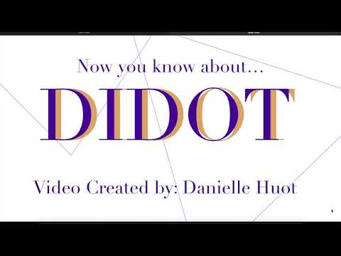 Didot walkthrough - One of my fave fonts