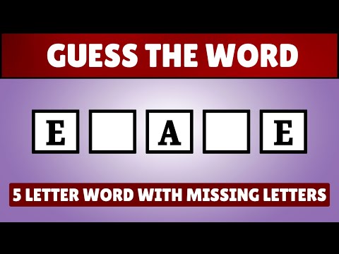 Can you Guess the 5 Letters Word | 5 Letter Word Challenge | Quiz World Sunita