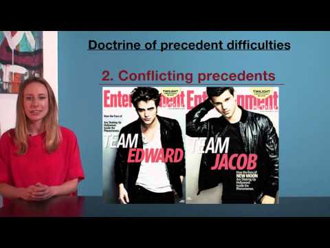 VCE Legal Studies - Doctrine of precedent difficulties