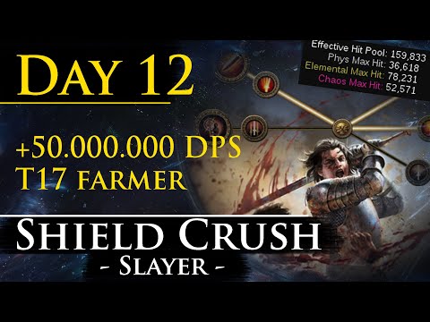 Day 12 Shield Crush Duelist | 50m dps | Full Build & Mercenary Setup