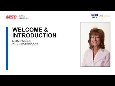Welcome & Introduction - MFG Day 2021