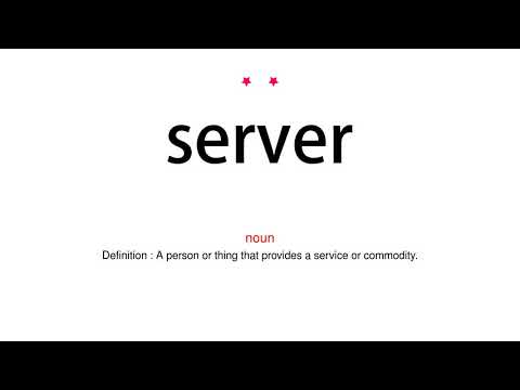 How to pronounce server - Vocab Today