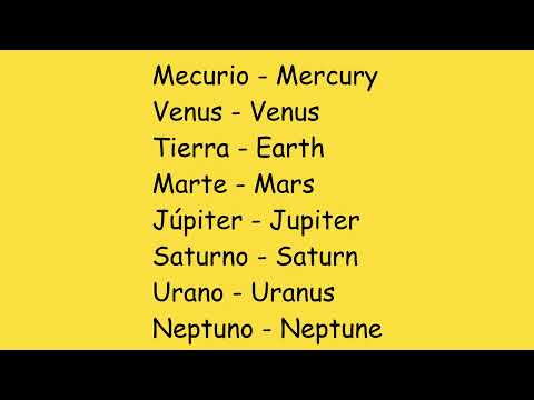 Learn the Solar System in Spanish