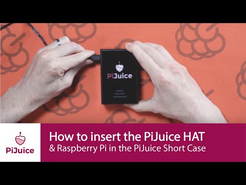 How to insert the PiJuice HAT & Raspberry Pi in the PiJuice Short Case