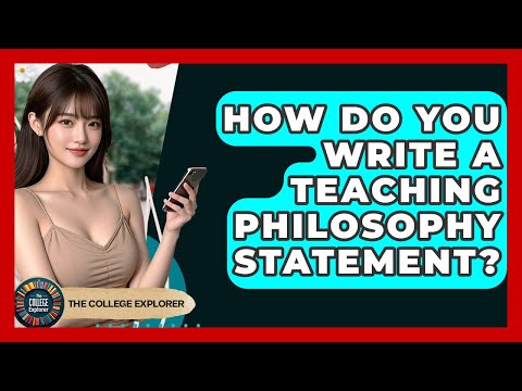 How Do You Write A Teaching Philosophy Statement? - The College Explorer