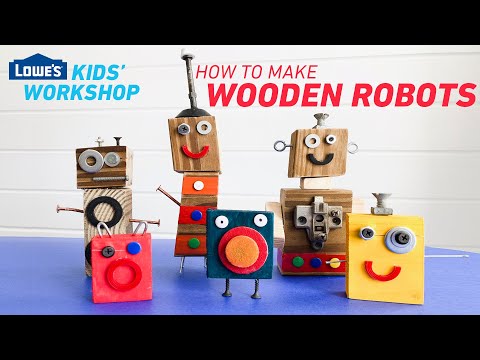 How To Make Wooden Robots | Kids' DIY Workshop