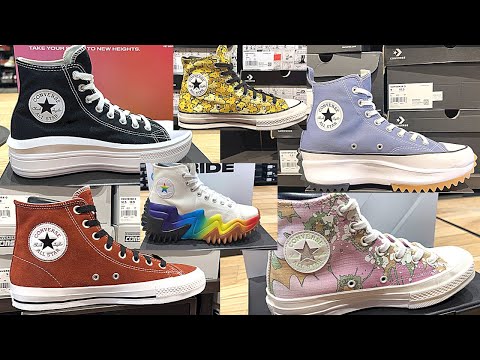 CONVERSE RUN STAR SHOES OUTLET 50% OFF HIGH TOPS [SALE] MEN'S WOMEN'S | SHOP WITH ME