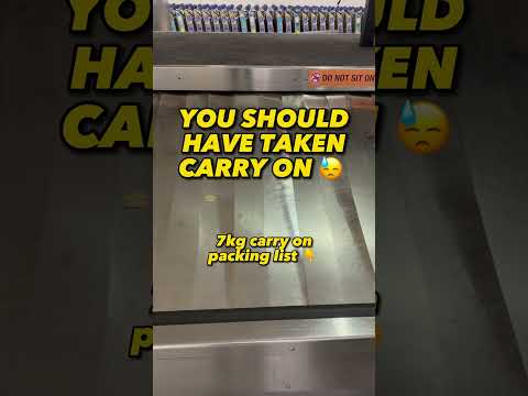 7kg carry on luggage packing list! Never pay for checked luggage #packinglist #packinghacks #luggage