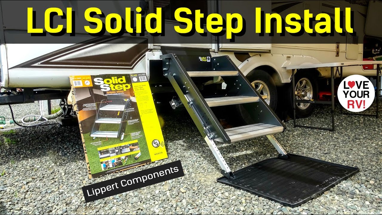 Installing the Solid Step RV Entrance Stairs by Lippert Components